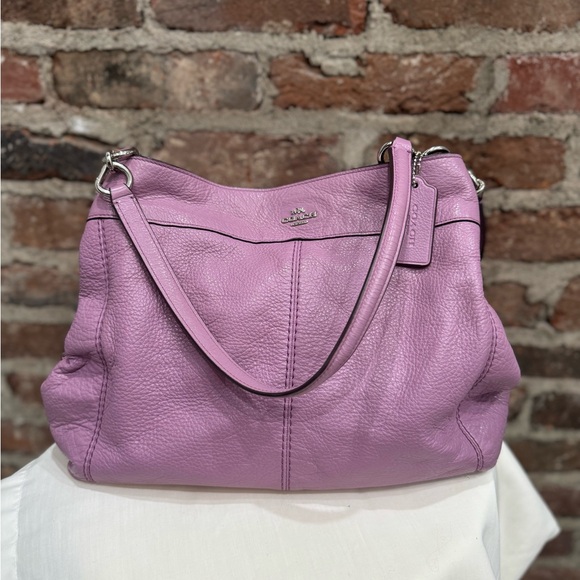 Coach | Bags | Discontinued Coach Lexy Lilac Cobble Leather Shoulder ...